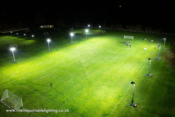 Quad Pod K65 Mobile Lighting Tower for Football - Ritelite Systems