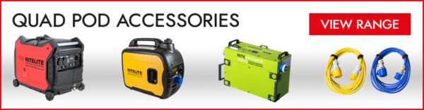 K50 & K65 Quad Pod Mobile Football Floodlight - Ritelite Portable Lighting