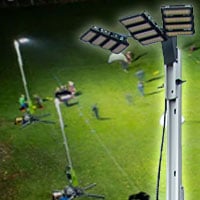 Quad Pod K65 | Mobile LED Sports Lighting Tower