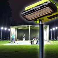 Portable Cricket Floodlights for Training | SPORTS-LITE LED Kits
