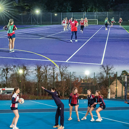Portable LED Floodlights for Netball | Ritelite Portable Lighting